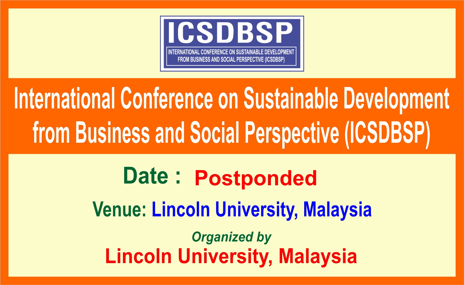 Conferences Of Lincoln University College